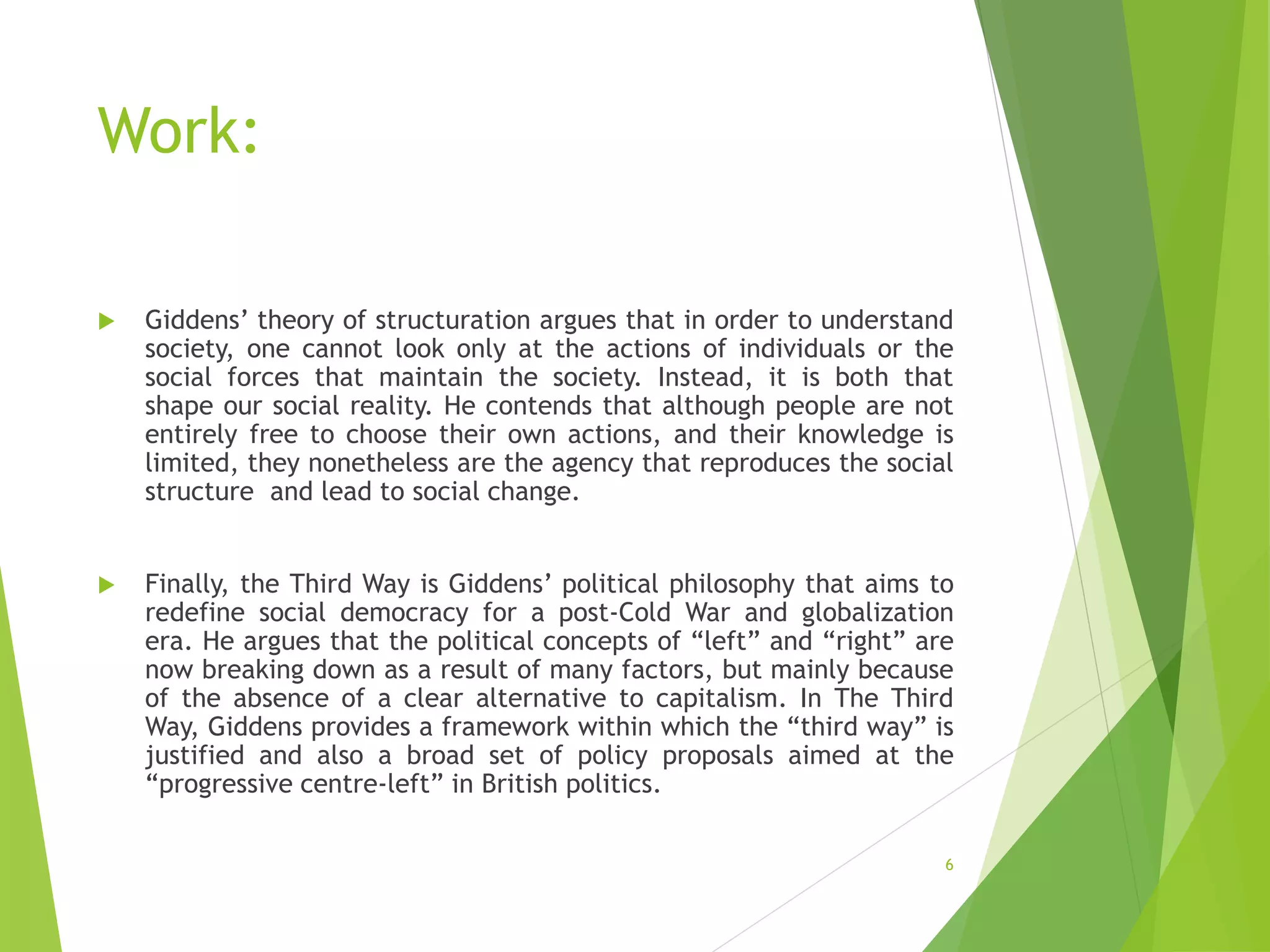 Anthony giddens | PPTX