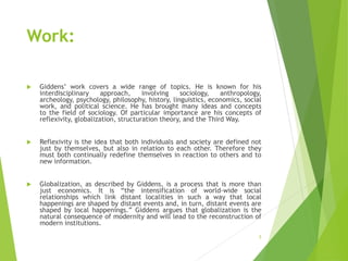 Anthony giddens | PPTX