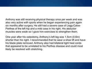 Anthony: Legg-Calve-Perthes Disease Case Study | PPT