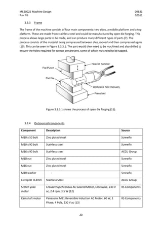 Machine Design Project: Burrito Folding Machine | PDF