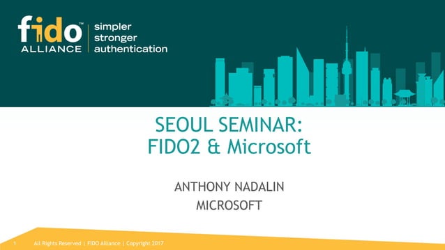 FIDO2 and Microsoft | PPT