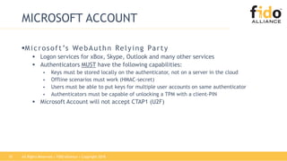 FIDO2 and Microsoft | PPT