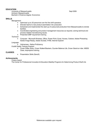 Anthony professional resume | DOC