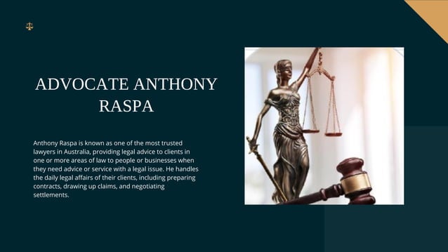 Advocate Anthony Raspa | PPT
