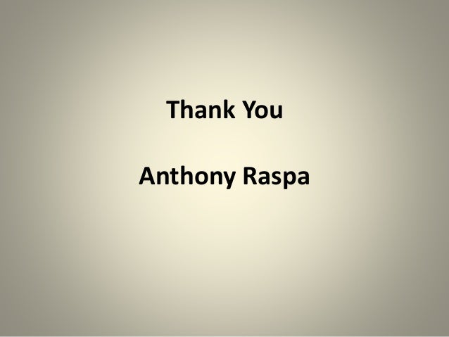 Anthony Raspa Has Earned a Reputation Within Environments That Demand ...