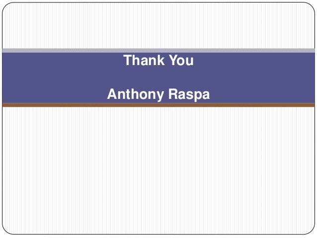 Anthony Raspa Managed Technical Projects and Organisational Change ...