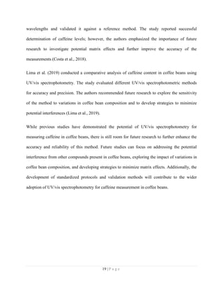 MEASUREMENT OF CAFFEINE IN COFFEE BEANS USING UV/VIS SPECTROPHOTOMETRY.docx