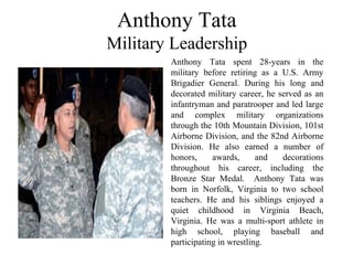 Anthony tata member of the board | PPT