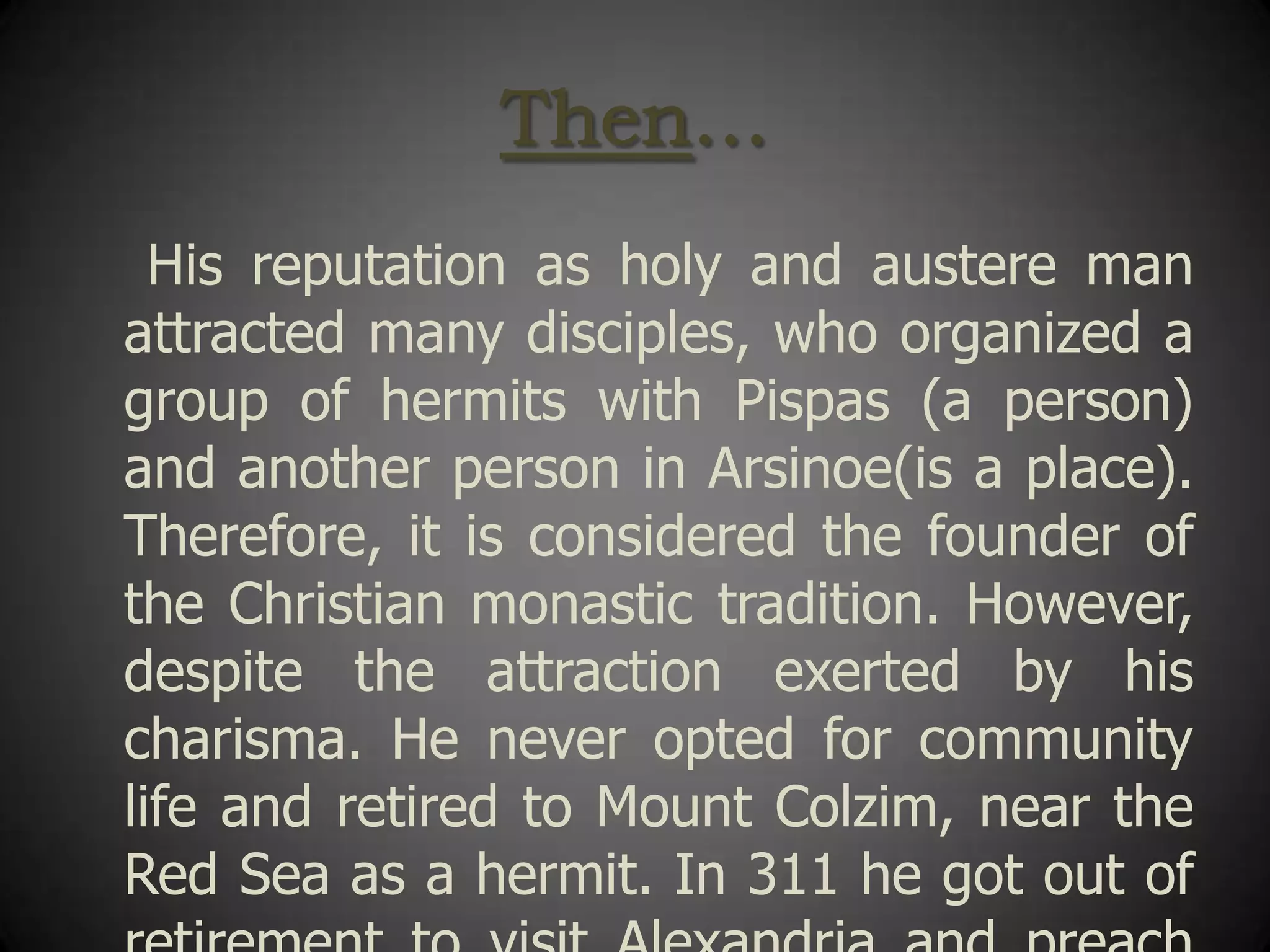 Anthony the great | PPTX