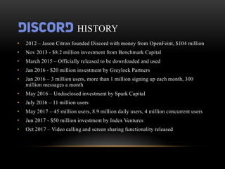 Discord Company Presentation by Anthony Tung | PDF