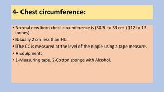 ANTHOPROMETRIC MEASUREMENT of various parameter like height, weight ...