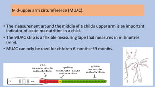 ANTHOPROMETRIC MEASUREMENT of various parameter like height, weight ...