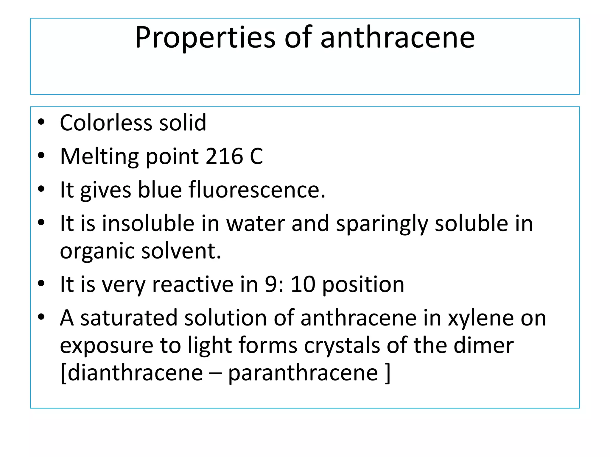 Anthracene | PPTX