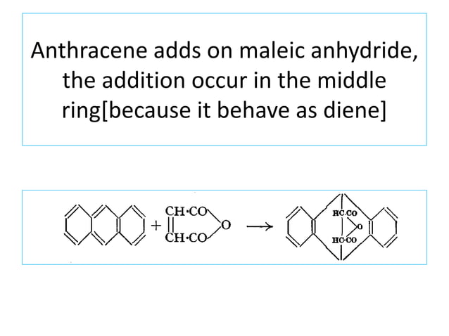 Anthracene | PPTX | Chemistry | Science