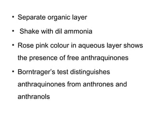 Anthracene glycosides lecture-2012-2013(1) | PPT