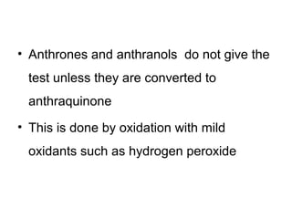 Anthracene glycosides lecture-2012-2013(1) | PPT