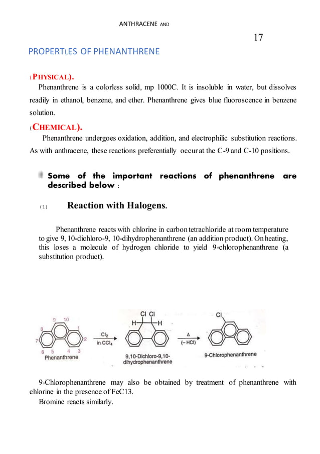 Anthracene & Phenanthrene | DOCX