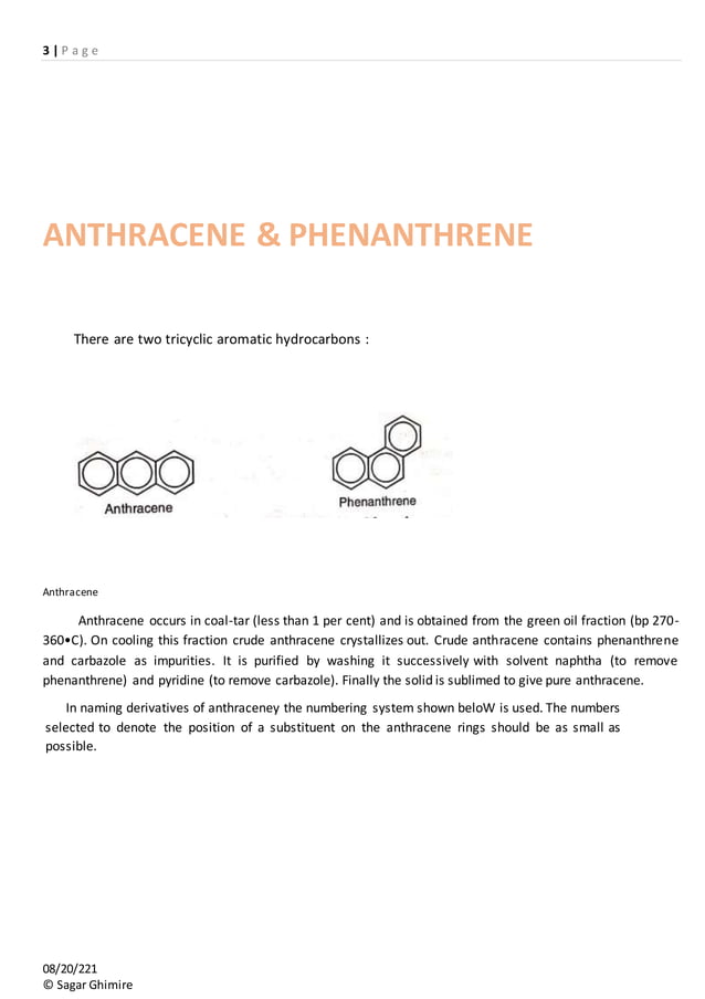 Anthracene & Phenanthrene | DOCX