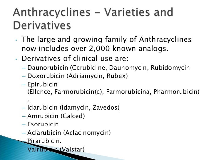 Anthracyclines dr. varun