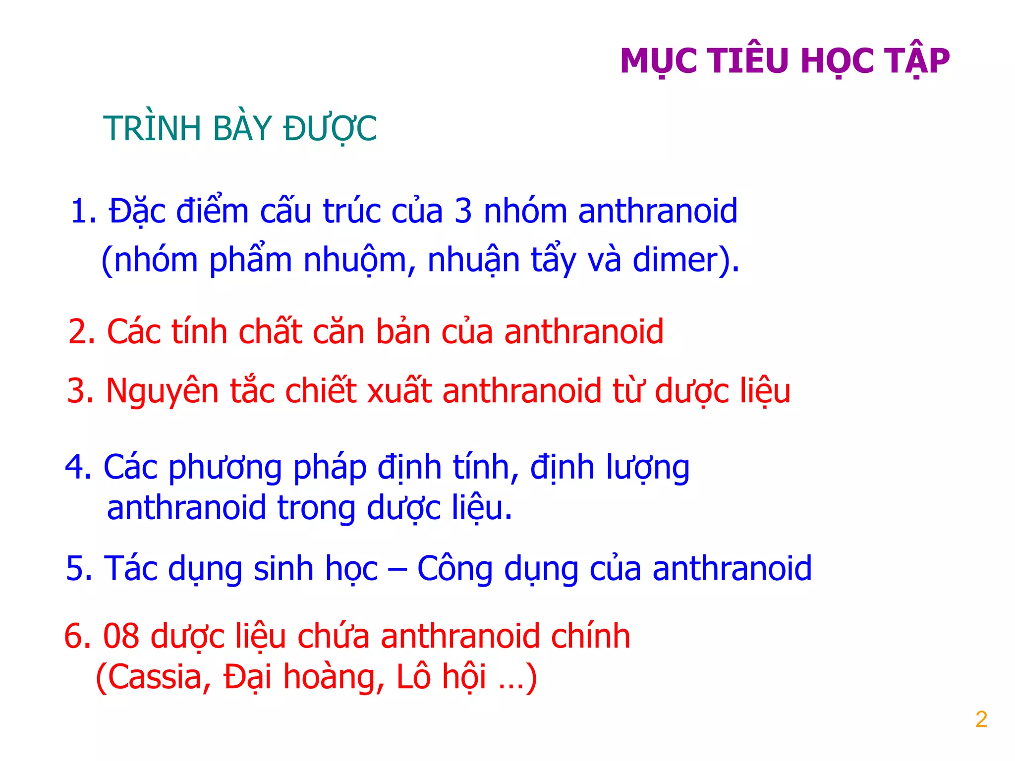 Anthranoid va duoc lieu chua anthranoid | PDF