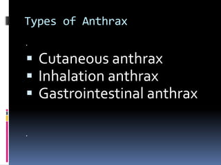 Anthrax-awarness--Occupational disease | PPTX