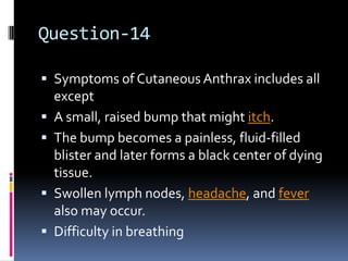 Anthrax Virus Symptoms