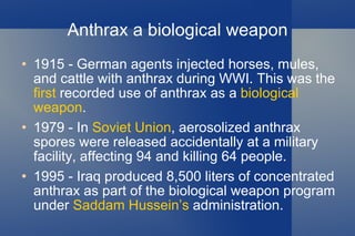 Anthrax by m.khoury 1 | PPT