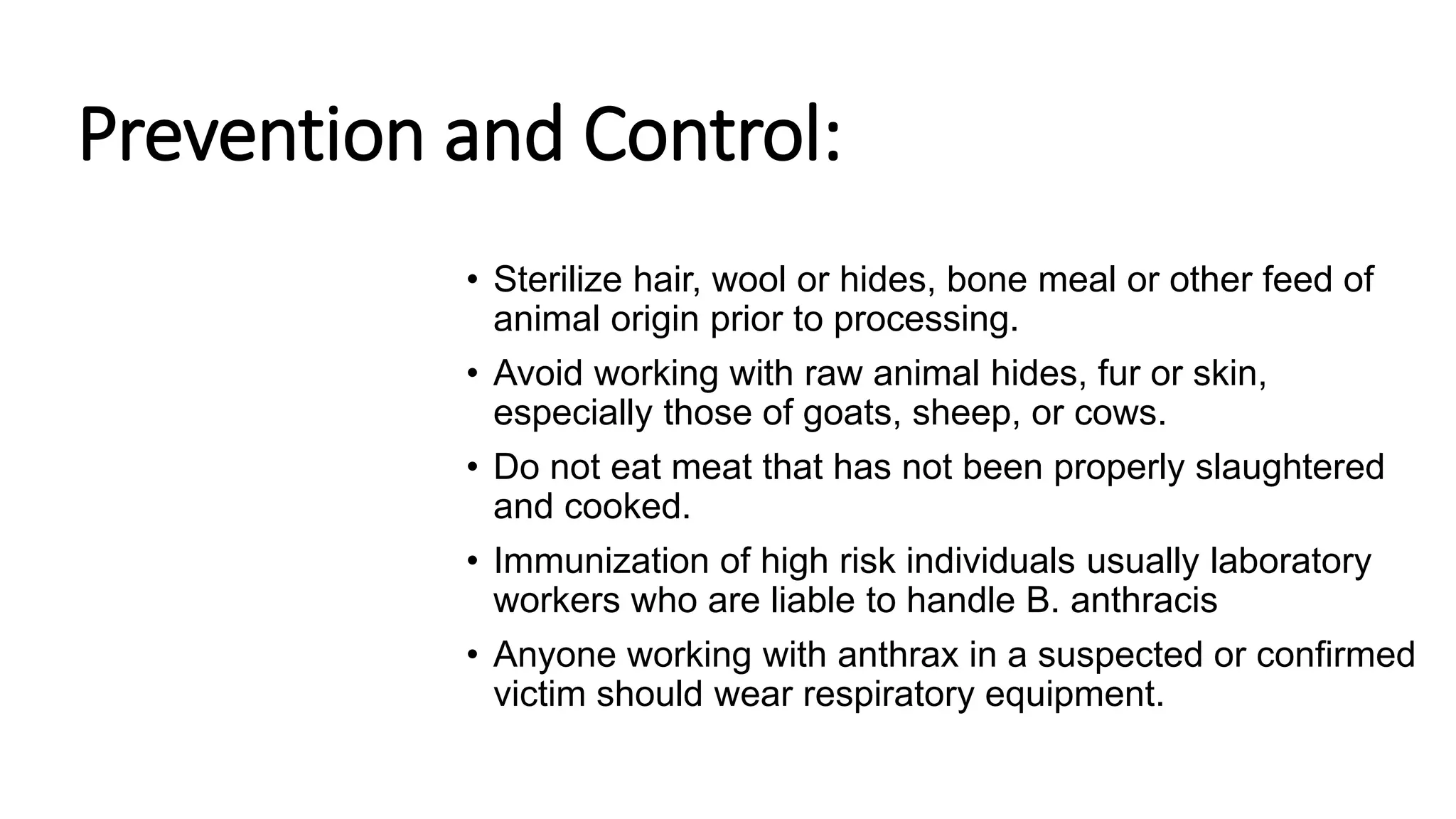 Anthrax | PPTX | Lung and Respiratory Health | Diseases and Conditions