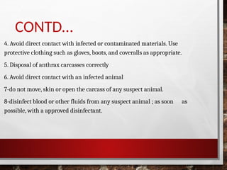 Anthrax disease and its preventionpptxxx | PPTX