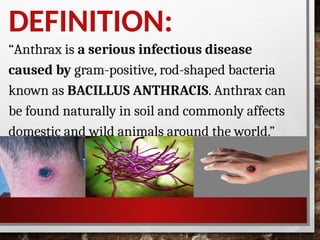 Anthrax disease and its preventionpptxxx | PPTX