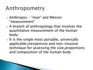 Anthroprometry | PPTX