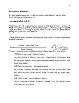 Anthro and bmi | PDF