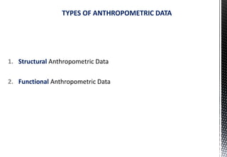 ANTHROPOMETRY (DOCTOR'S CLINIC) | PPTX | Science