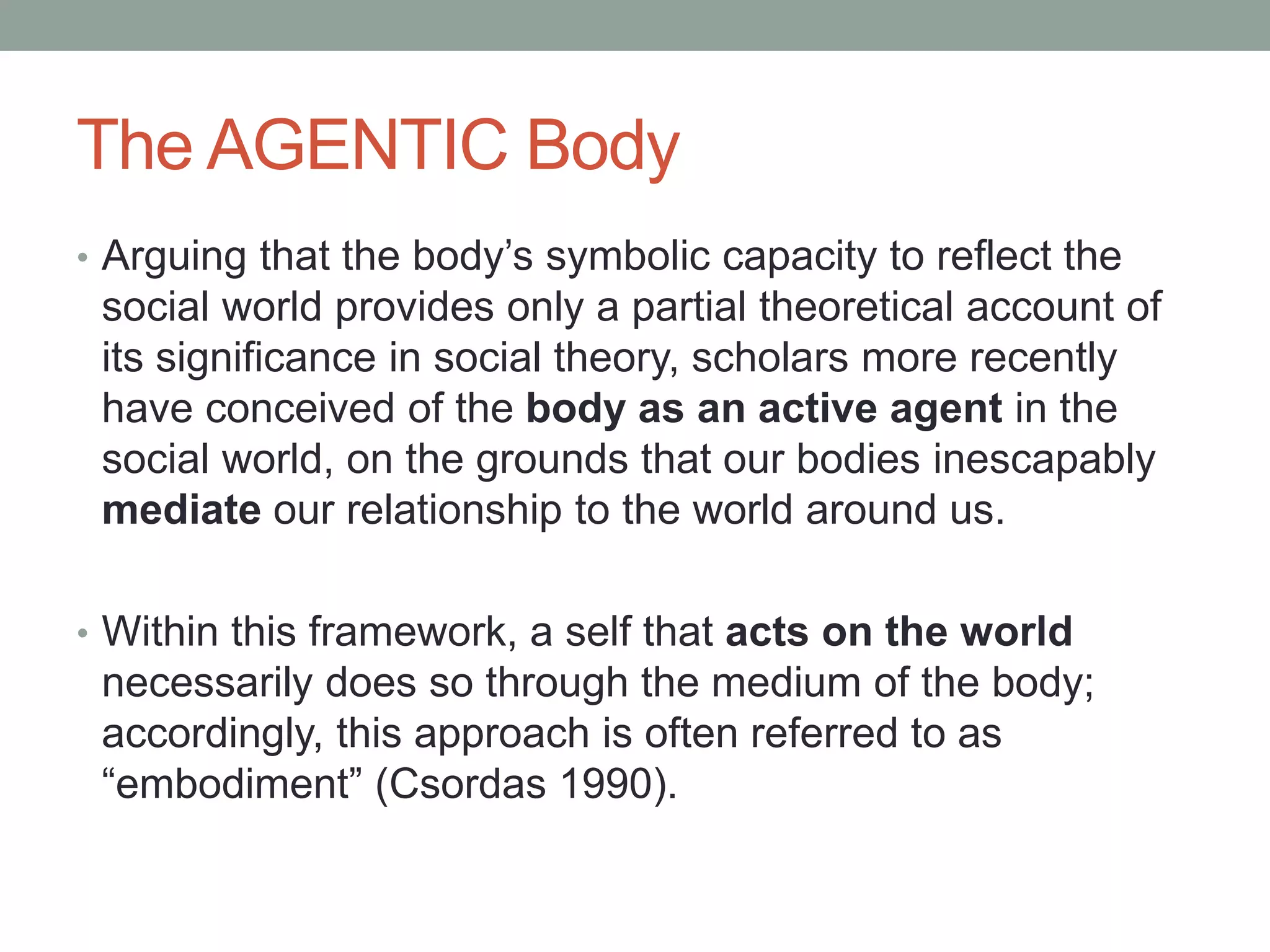 Anthropology of the Body | PPTX