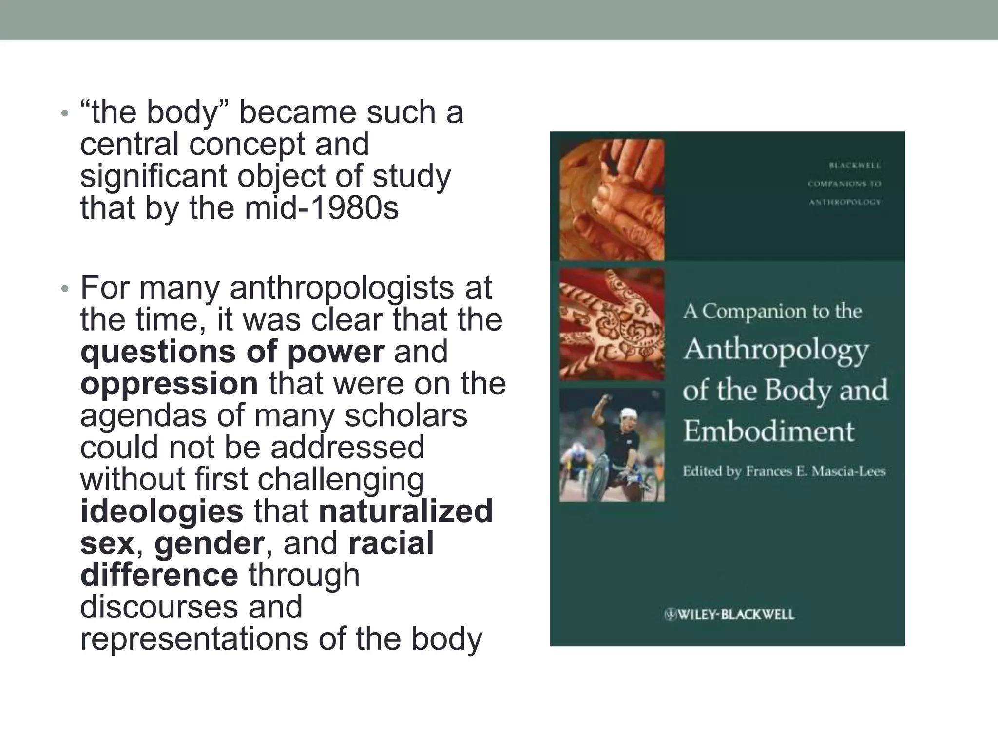 Anthropology of the Body | PPTX
