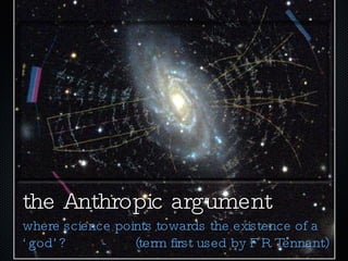 Anthropic Argument | PPS