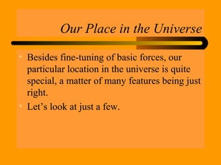 Power Point: The Anthropic Principle | PPT