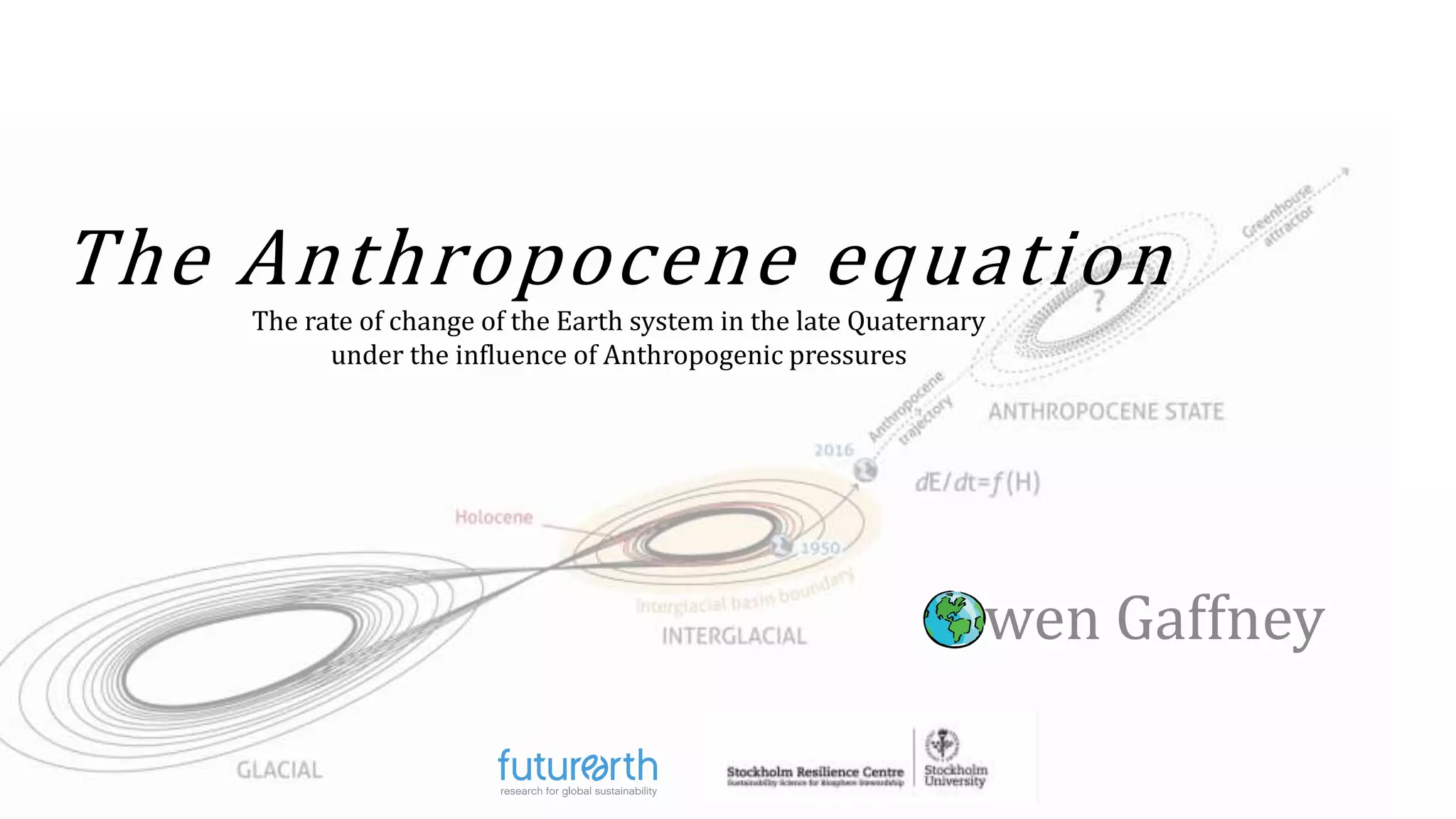 Anthropocene equation | PPTX