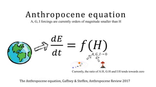 Anthropocene equation | PPTX