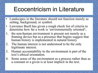 Anthropocentricism vs ecocentricism | PPTX