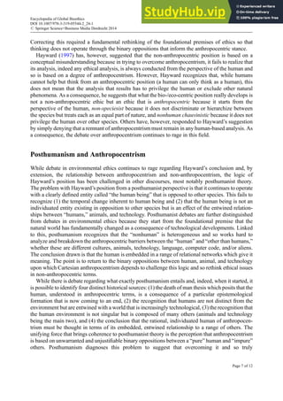 Anthropocentrism | PDF