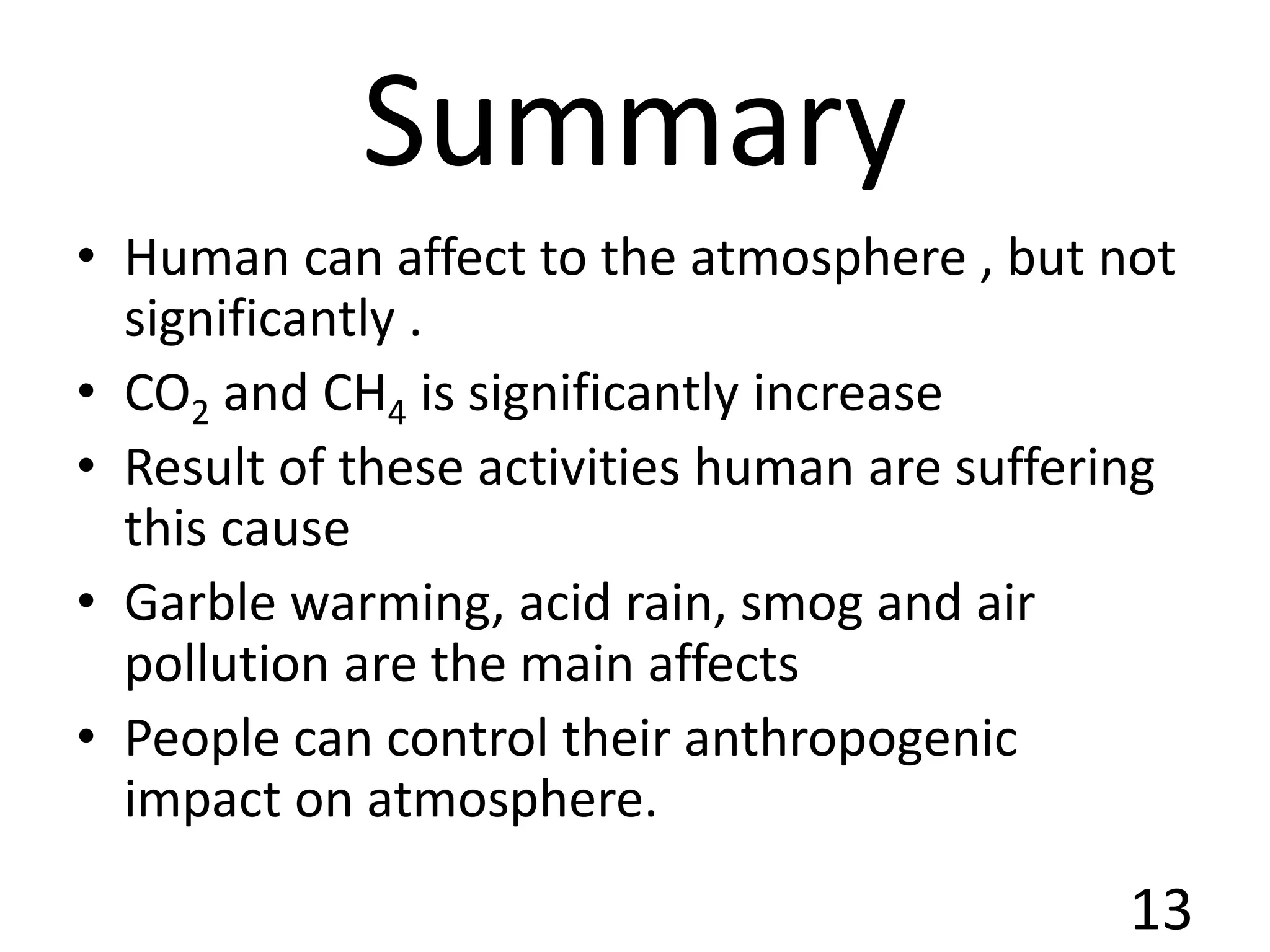 Anthropogenic impact on the | PPTX