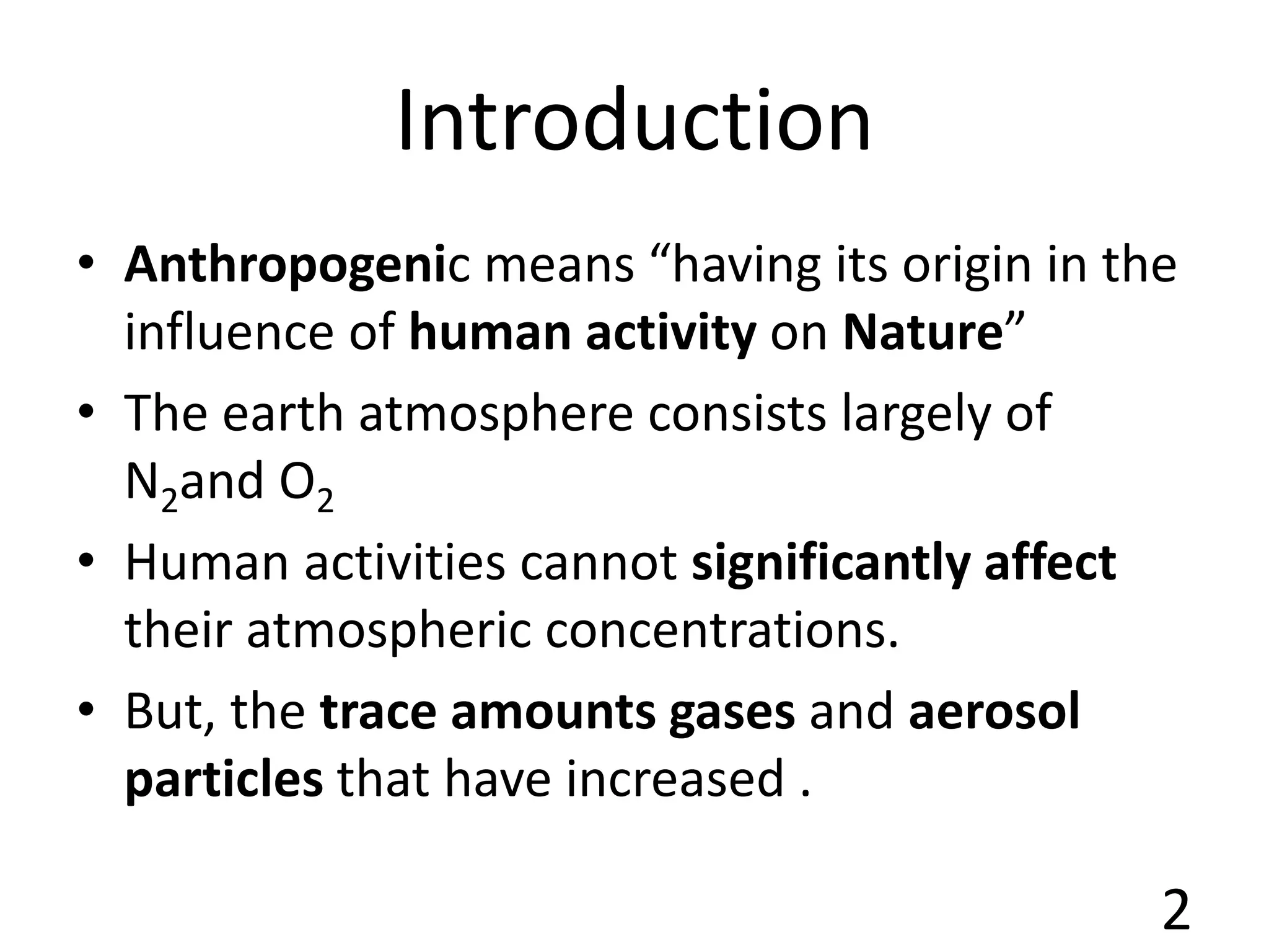 Anthropogenic impact on the | PPTX