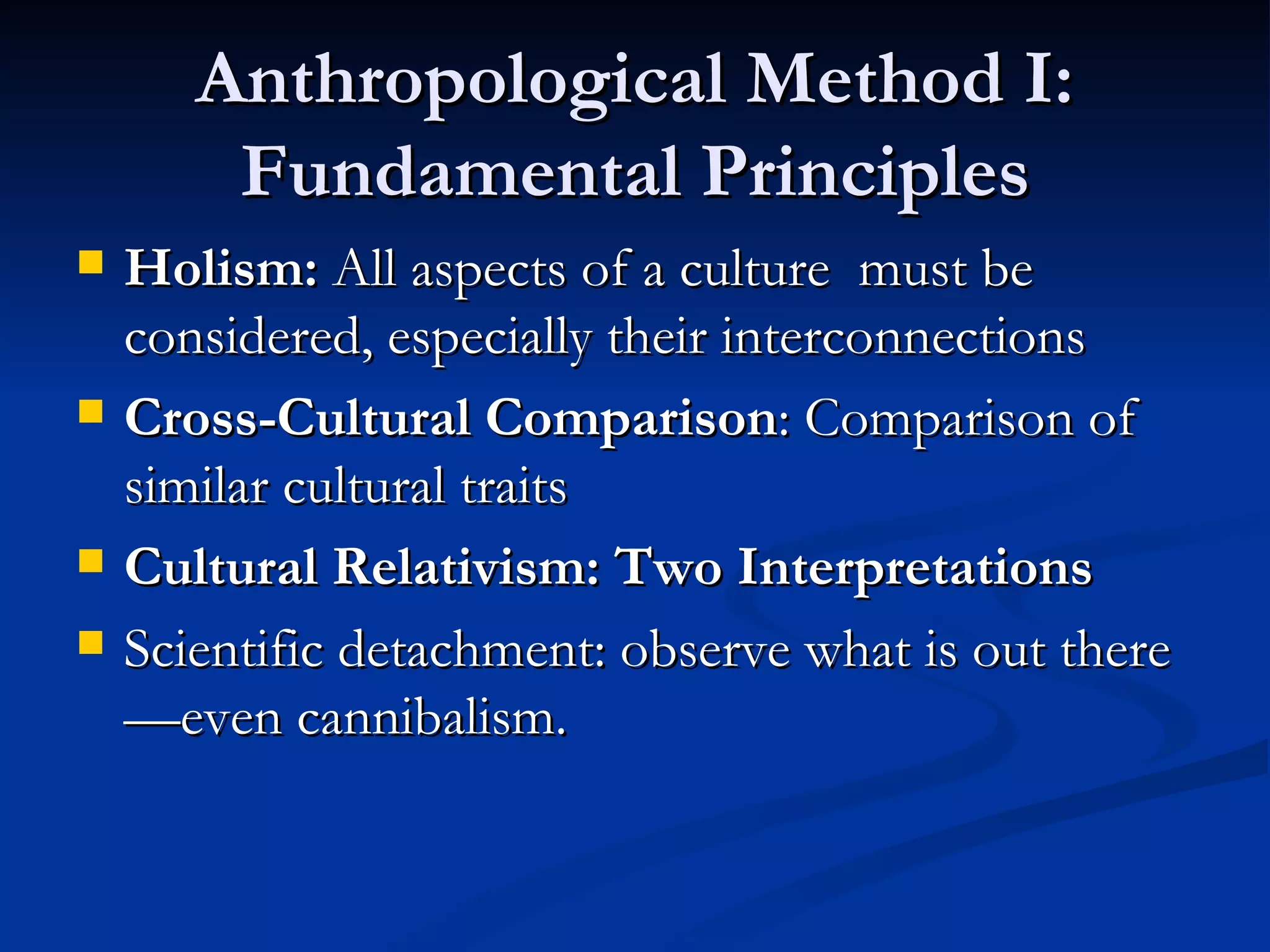 Anthropological Research and Theory | PPT