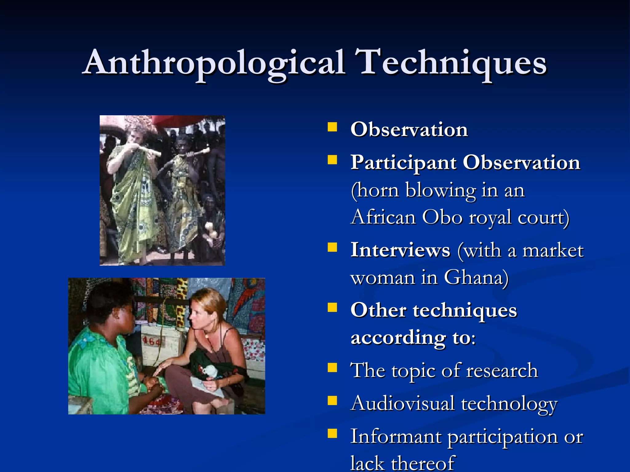 Anthropological Research and Theory | PPT