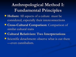 Anthropological Research and Theory | PPT