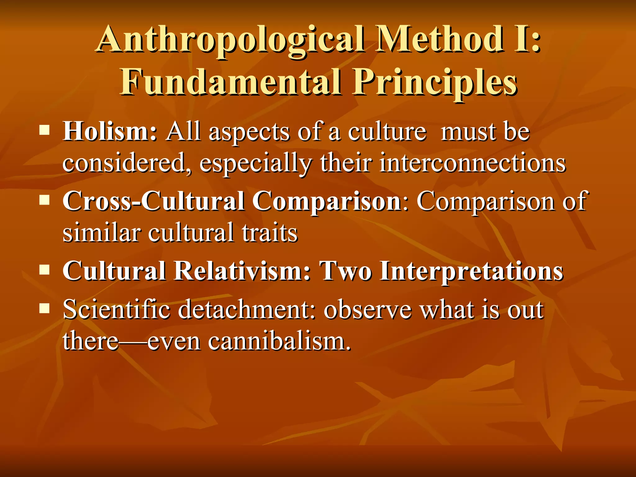 Anthropological Research and Techniques | PPT