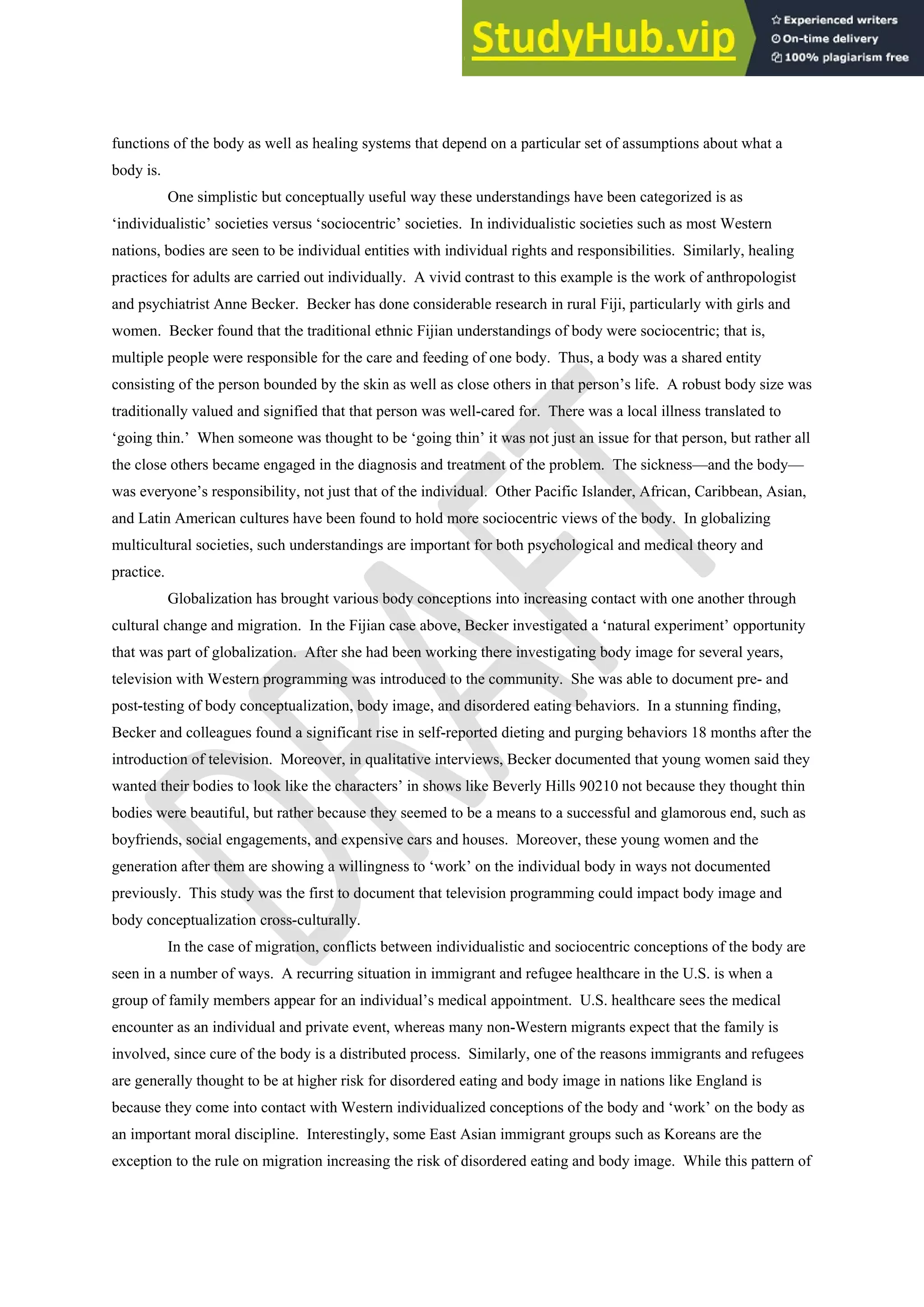 Anthropological Perspectives On Human Appearance And Body Image | PDF