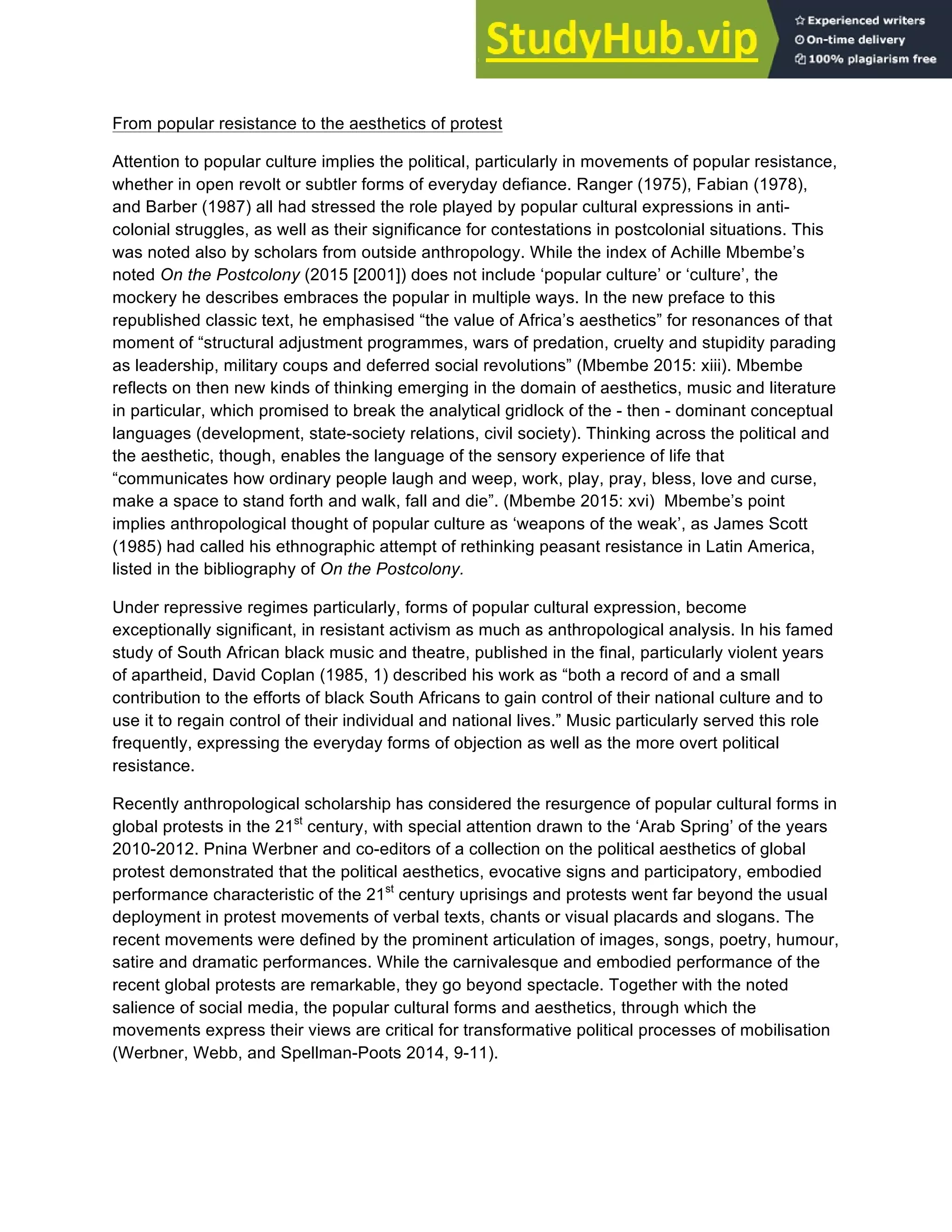 Anthropological Perspectives On Popular Culture | PDF