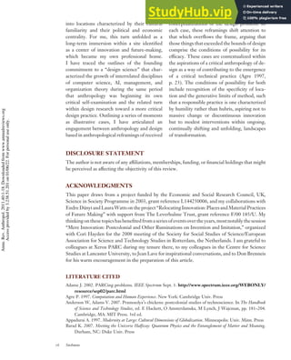 Anthropological Relocations And The Limits Of Design | PDF